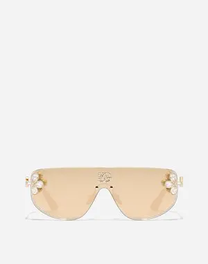 Dolce & Gabbana Crystal Embellished Sunglasses - Gold
