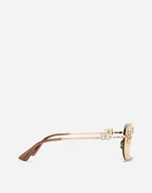 Dolce & Gabbana Crystal Embellished Sunglasses - Gold