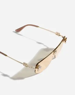 Dolce & Gabbana Crystal Embellished Sunglasses - Gold