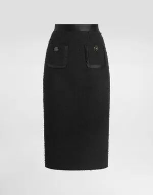 Dolce & Gabbana Rachel Basketweave Straight Skirt