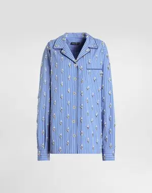 Dolce & Gabbana Cotton Shirt With Embroidery - Multicolor