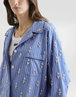 Dolce & Gabbana Cotton Shirt With Embroidery - Multicolor