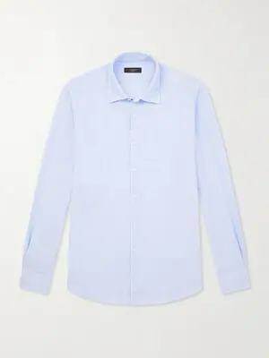 SLOWEAR Glanshirt Linen Shirt - Blue