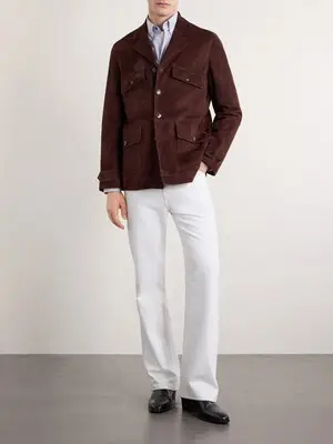Paul Smith Suede Field Jacket - Brown