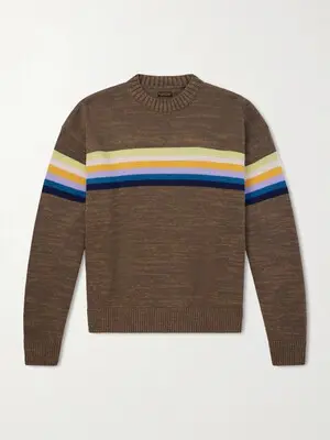Kapital Cotton And Wool-blend Sweater - Brown