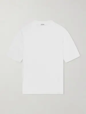 DE PETRILLO Knitted Cotton T-shirt - White