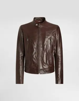 Dolce & Gabbana Lambskin Nappa Leather Jacket