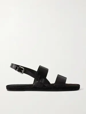 CastaÑer Leather Sandals - Black