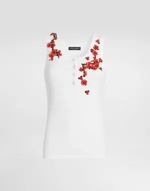 Dolce & Gabbana Ribbed Tank Top