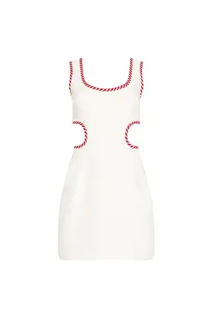 Amanda Uprichard Beeba Mini Dress - Ivory Red
