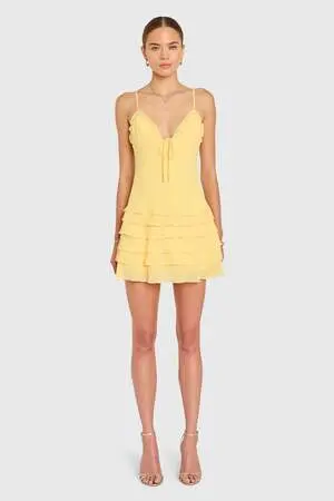 Amanda Uprichard Mirabelle Romper - Daffodil