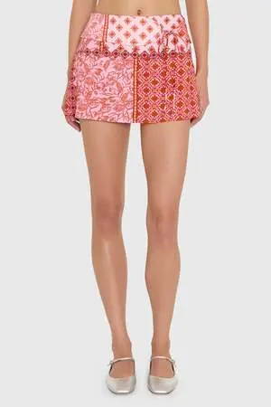 Amanda Uprichard Mila Skort - Pink Multi