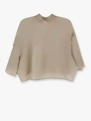 Max Mara Mxadonna Silk Shirt - Beige