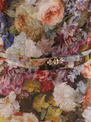 Zimmermann Alchemy Linen And Silk Dress