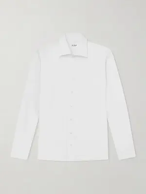 DE PETRILLO Cotton-poplin Shirt - Neutrals
