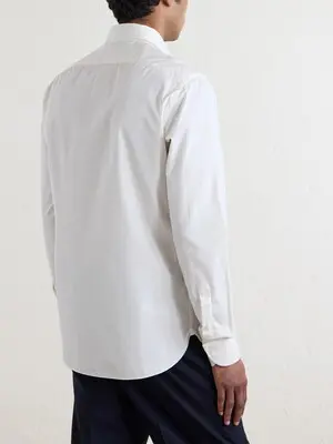 DE PETRILLO Cotton-poplin Shirt - Neutrals