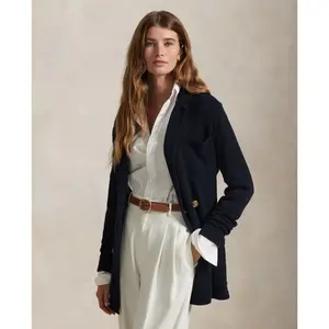 Ralph Lauren Cashmere Knit Polo Blazer Cardigan