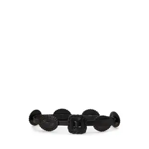 Ralph Lauren Leather Skinny Belt - Black
