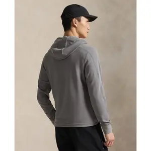 Ralph Lauren Performance Waffle-knit Hoodie - Perfect Grey