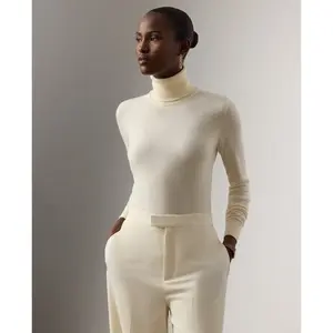 Ralph Lauren Cashmere Turtleneck Sweater - Lux Cream