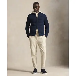 Ralph Lauren Wool-cashmere Quilted Insulated Full-zip Sweater