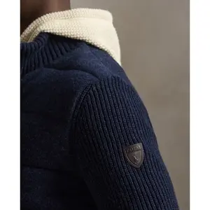 Ralph Lauren Wool-cashmere Quilted Insulated Full-zip Sweater