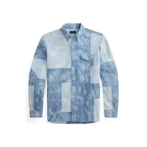 Ralph Lauren Classic Fit Patchwork Chambray Shirt