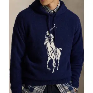 Ralph Lauren Big Pony Wool-blend Hooded Sweater