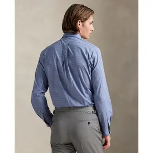 Ralph Lauren Classic Fit Checked Stretch Poplin Shirt - Blue Multi