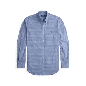 Ralph Lauren Classic Fit Checked Stretch Poplin Shirt - Blue Multi