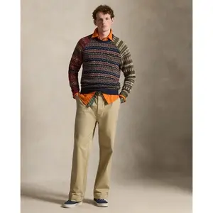 Ralph Lauren Color-blocked Fair Isle Sweater