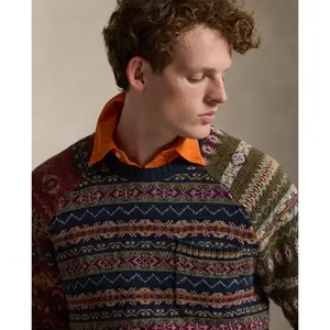 Ralph Lauren Color-blocked Fair Isle Sweater