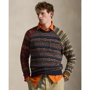 Ralph Lauren Color-blocked Fair Isle Sweater