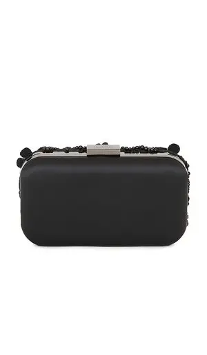 OLGA BERG Beth Encrusted Clutch - Black