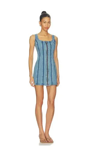 LEVI'S Denim Zip-up Mini Dress - Shadow Work