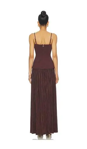 NOOKIE Darling Maxi Dress - Chocolate