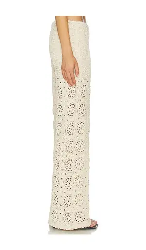 FRAME Crochet Wide Leg Pants