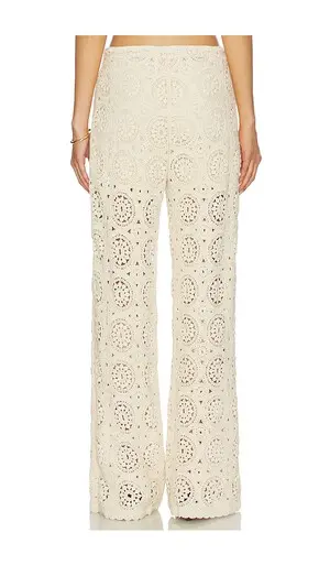 FRAME Crochet Wide Leg Pants