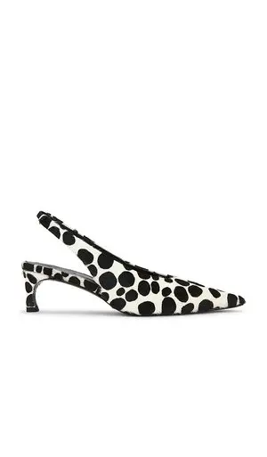 ROTATE BY BIRGER CHRISTENSEN Slingback Pumps With Stiletto Heel - Bright White Combo