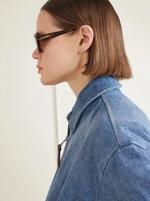 Loewe Slim Cat-eye Sunglasses - Tortoiseshell