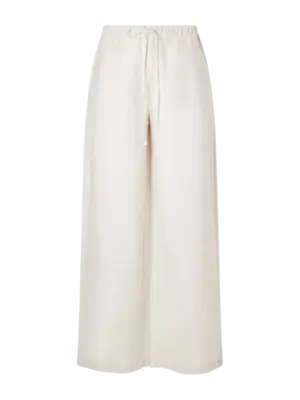 STAUD Mateo Linen Wide-Leg Pants