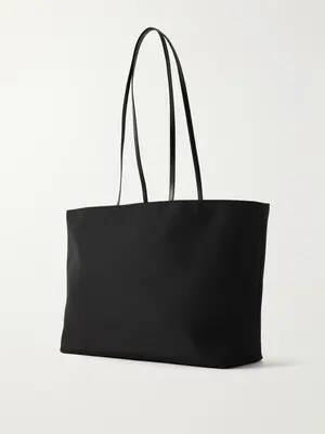 VALESQUE Parcel Leather-trimmed Tote Bag