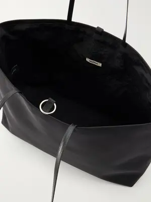 VALESQUE Parcel Leather-trimmed Tote Bag