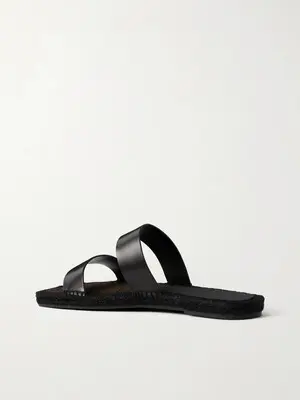 CastaÑer Kenny Leather Sandals - Black