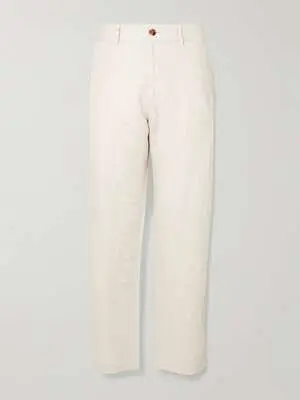 Nn07 Aden 1454 Straight-leg Linen Trousers
