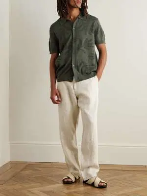 Nn07 Aden 1454 Straight-leg Linen Trousers