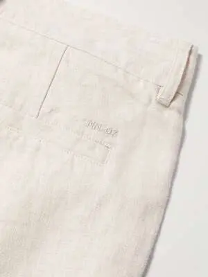 Nn07 Aden 1454 Straight-leg Linen Trousers