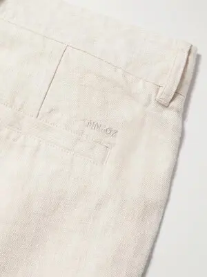 Nn07 Aden 1454 Straight-leg Linen Trousers