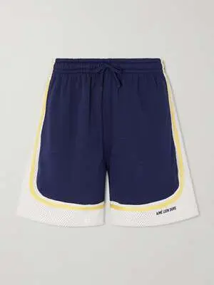 Aimé Leon Dore Logo-embroidered Mesh Drawstring Shorts