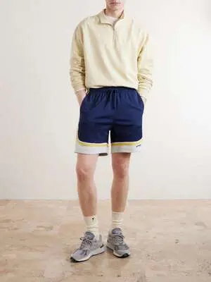 Aimé Leon Dore Logo-embroidered Mesh Drawstring Shorts